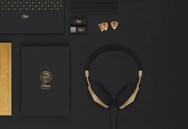 Adamo music 音乐公司视觉形象-古田路9号-品牌创意/版权保护平台